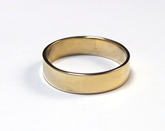 Brass Flat Ring | Etsy