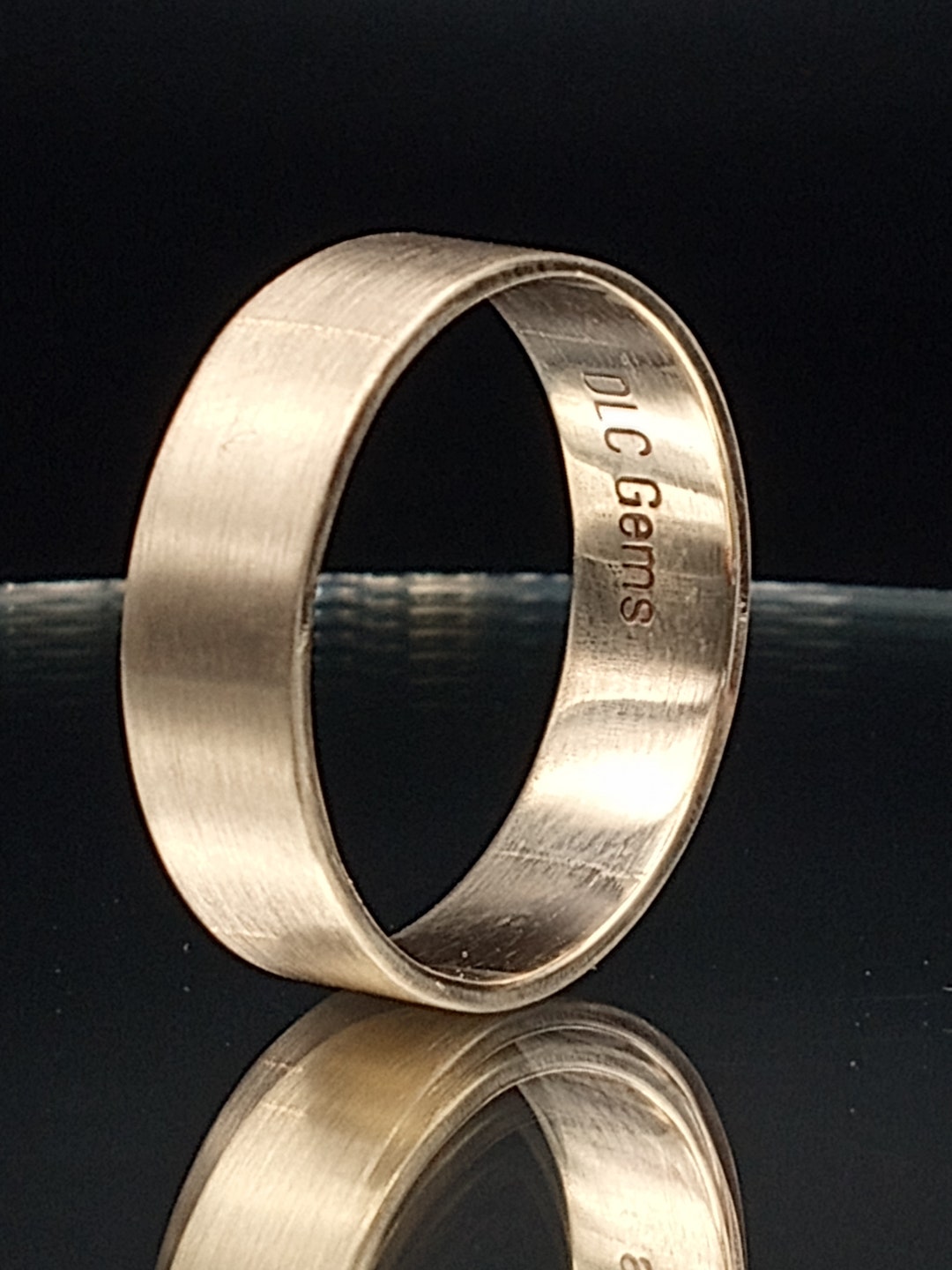 6mm Wide Brass Wedding Band: Simple and Elegant Gold-toned Ring - Etsy
