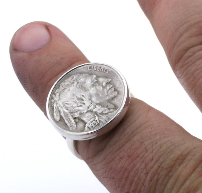Buffalo Nickel Ringindian Head Ringcoin Ringvintage | Etsy