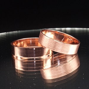 5mm Copper Ring, Men's Copper Wedding Ring, Women's Copper Wedding ...