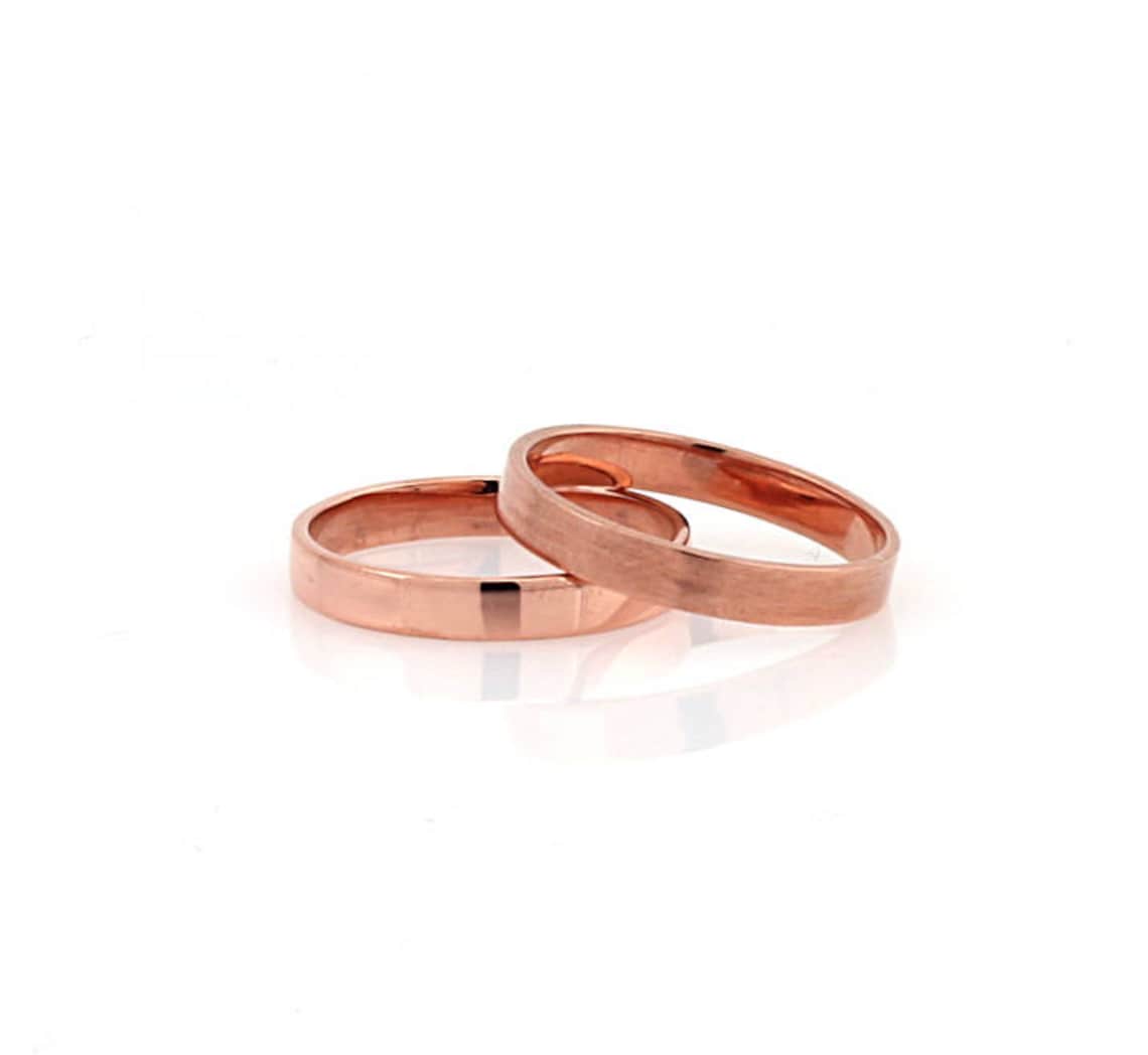 Copper Ringwomen's Copper Wedding Ringthin Band3mm | Etsy