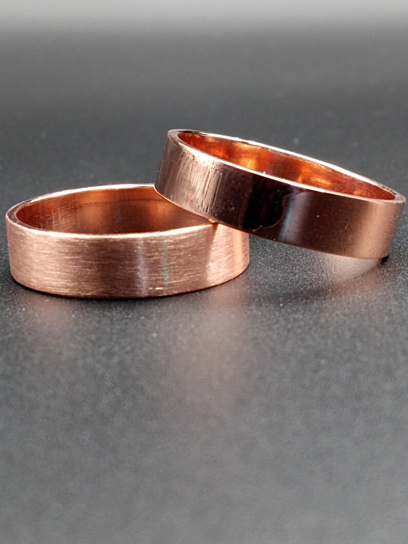 5mm Copper Ring, Men's Copper Wedding Ring, Women's Copper Wedding ...