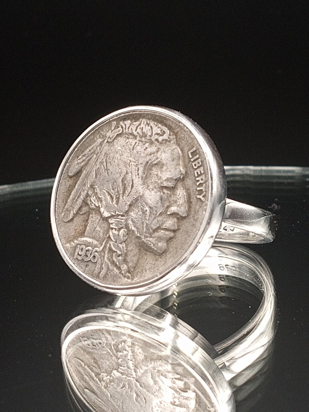 Buffalo Nickel Ring--indian Head Ring--coin Ring--vintage Ring--vintage ...