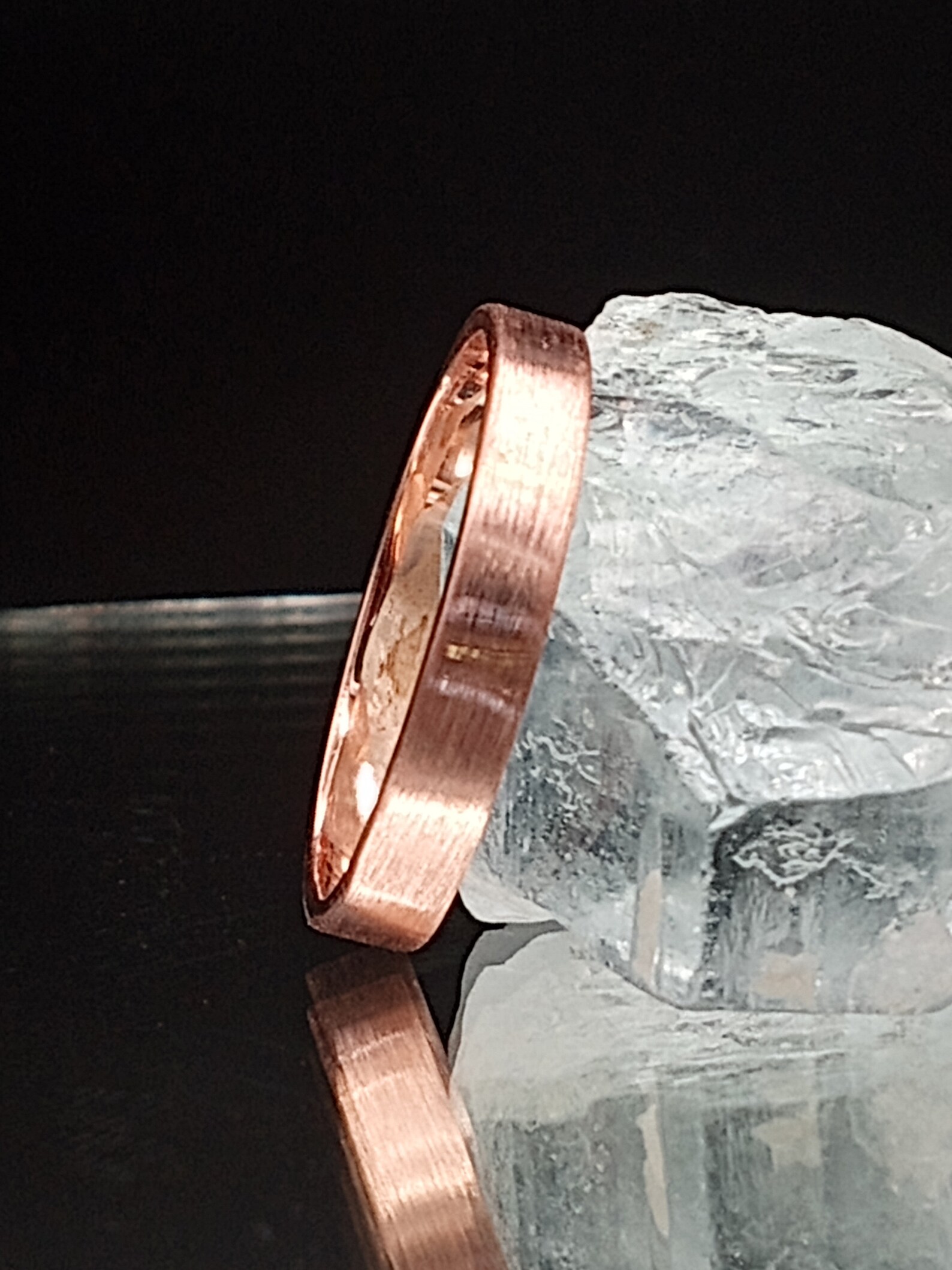 Copper Ring--women's Copper Wedding Ring--thin Band--3mm Wide Flat Edge ...