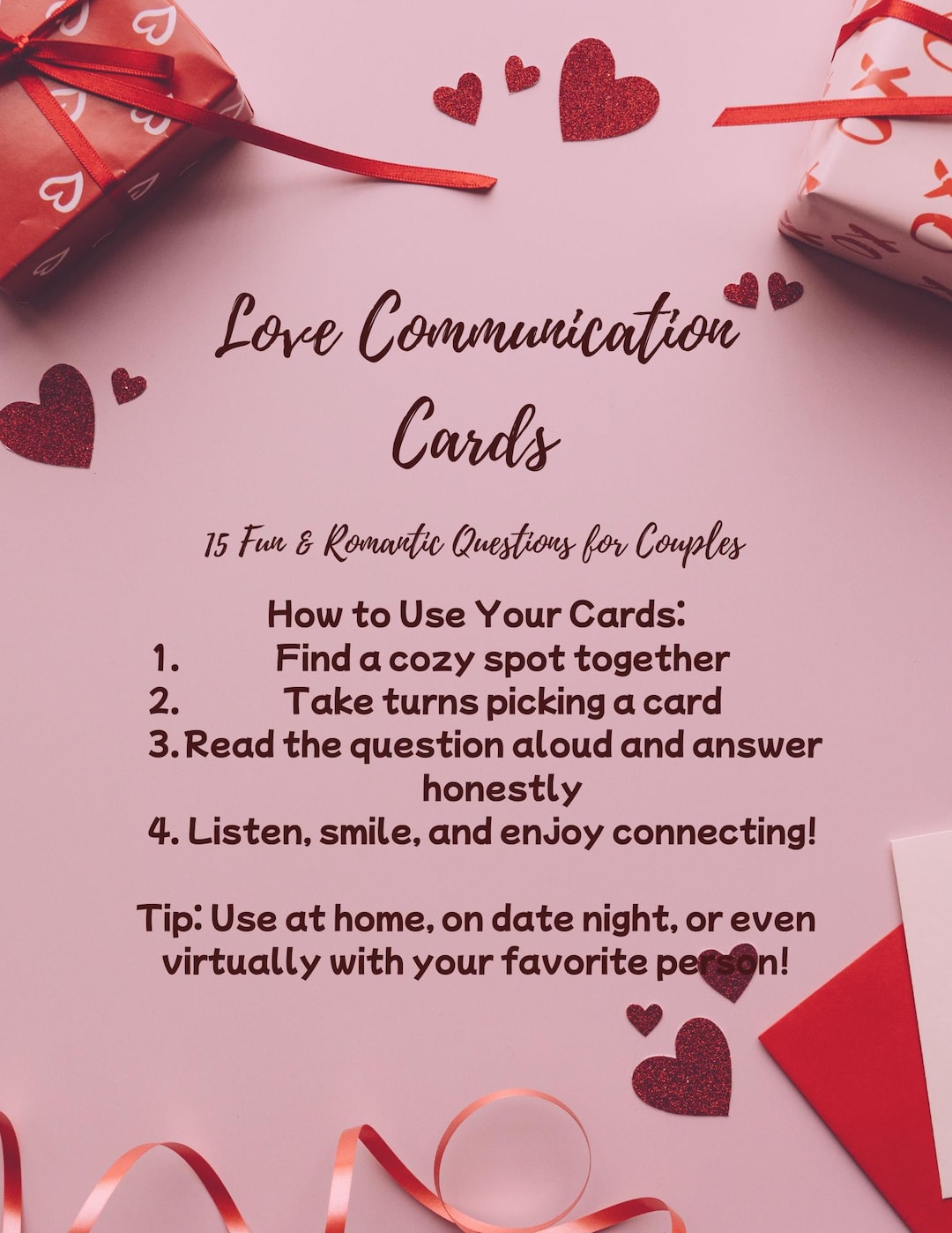 Love Communication Cards for Couples | Fun & Romantic Questions ...