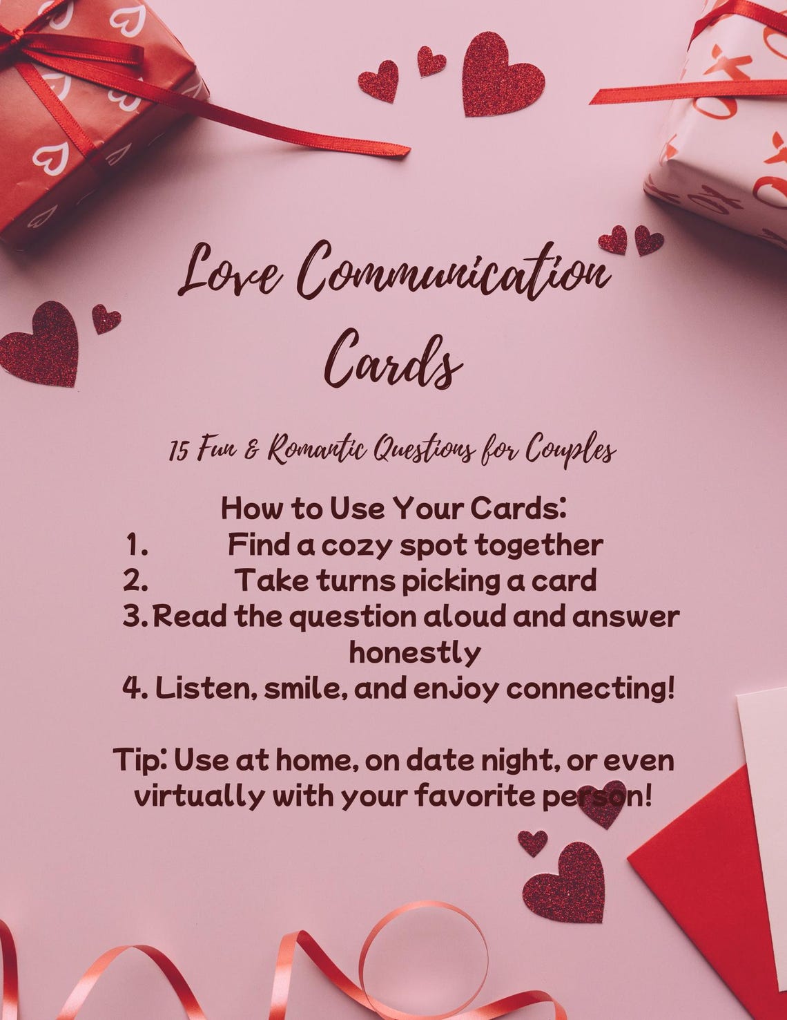 Love Communication Cards for Couples | Fun & Romantic Questions ...