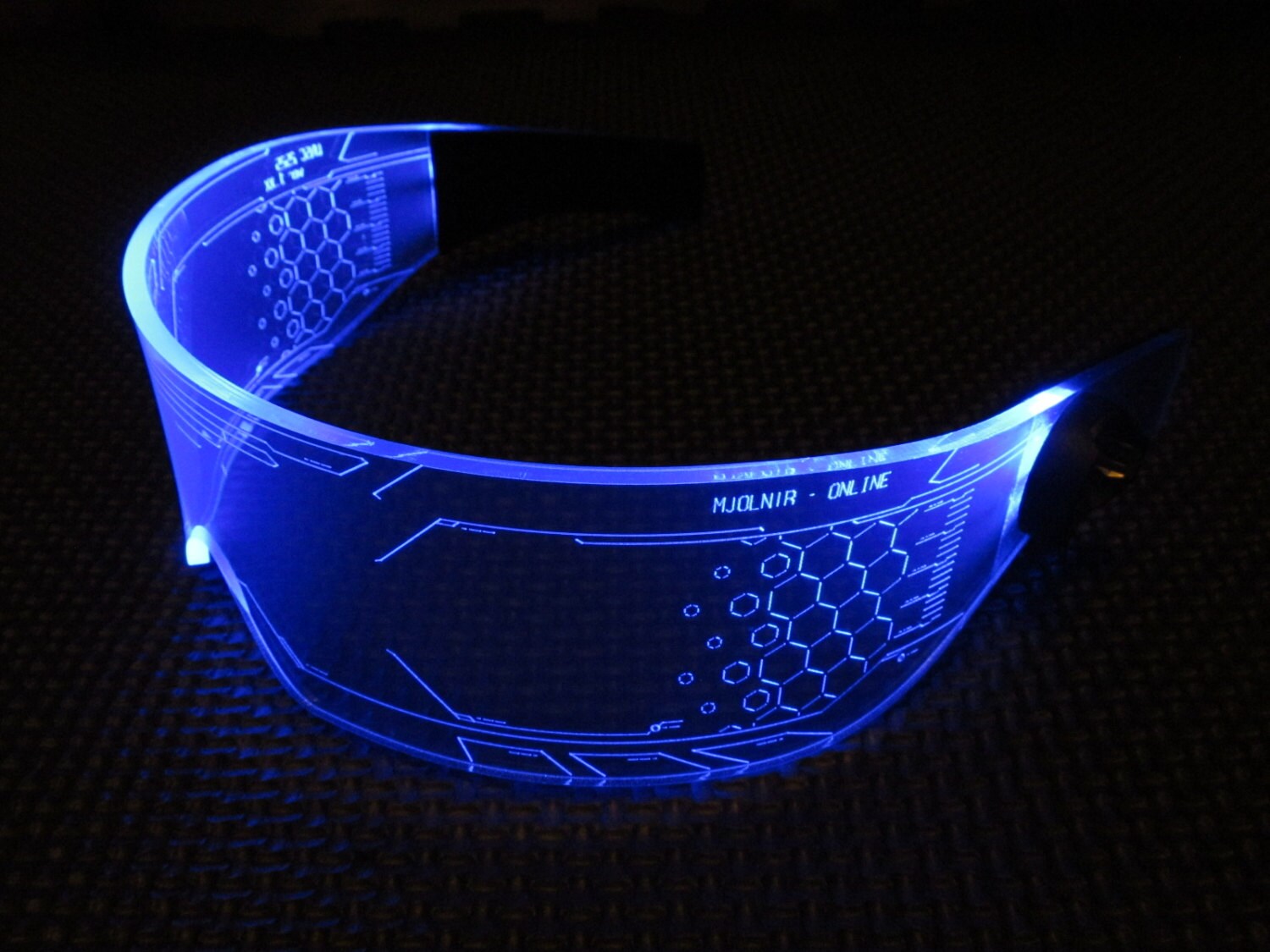 The Original Illuminated Cyberpunk Cyber Goth Visor WARCHIEF - Etsy