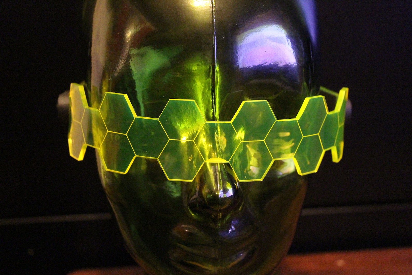 Hive Shield Slim Amber the Original Illuminated Cyberpunk Cyber Goth ...