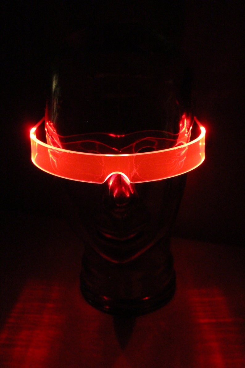 The original Illuminated Cyberpunk Cyber goth visor STEALTH | Etsy