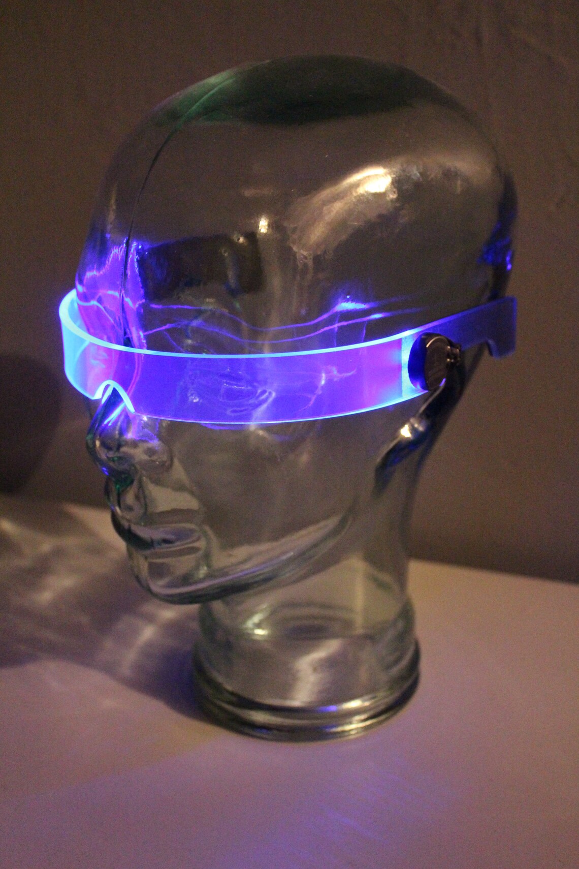 The Original Illuminated Cyberpunk Cyber Goth Visor STEALTH - Etsy
