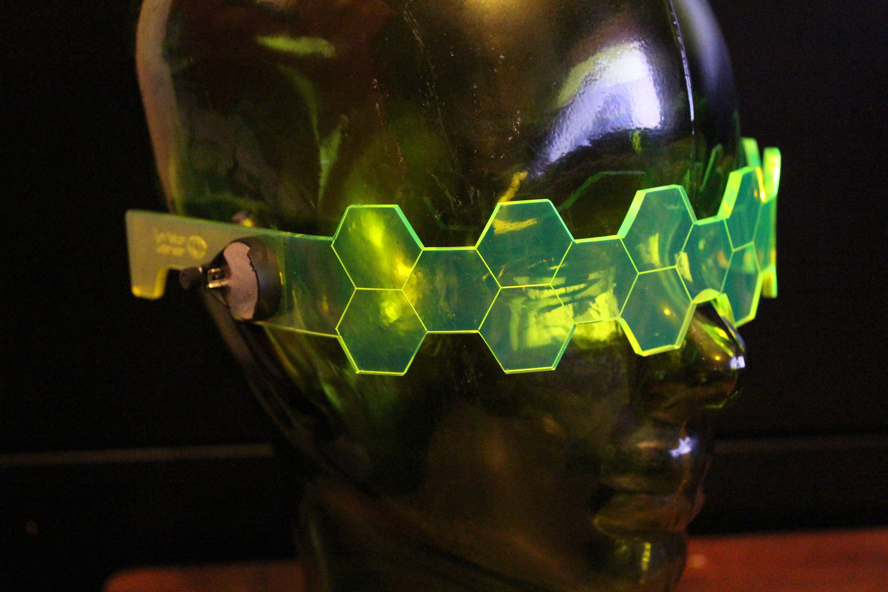 Hive Shield Slim Neon Green the Original Illuminated Cyberpunk Cyber ...