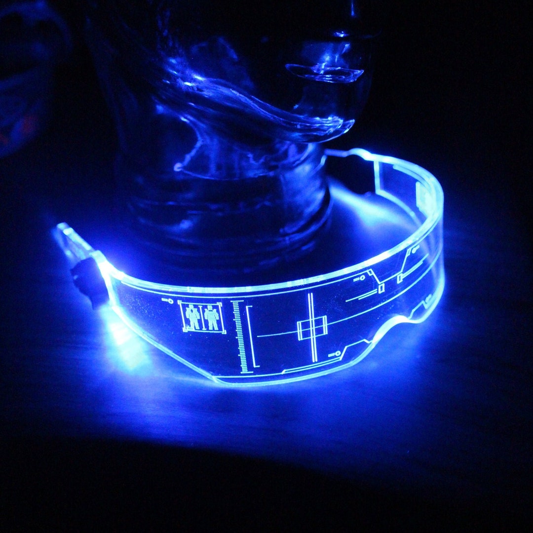 The Original Illuminated Cyberpunk Cyber Goth Visor CITADEL **CLEAR ...