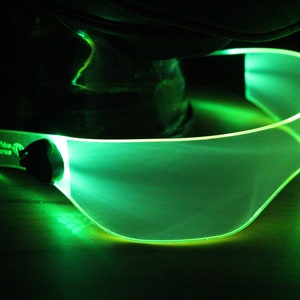 Pup Hood Visor Neon Green the Original Illuminated Cyberpunk Cyber Goth ...