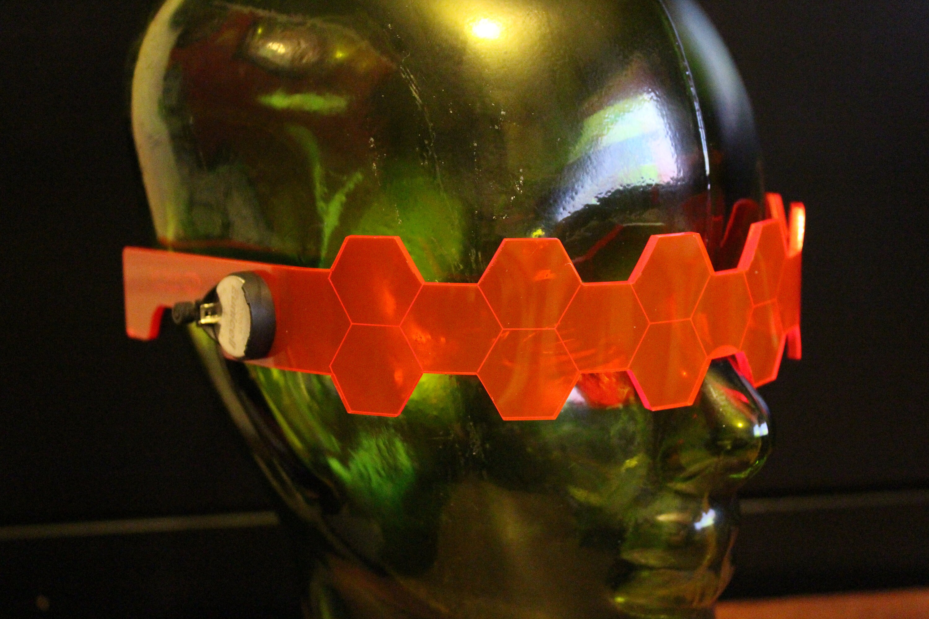 Hive Shield Slim Neon Red the Original Illuminated Cyberpunk | Etsy UK