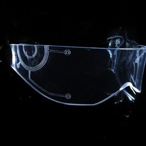 The Original Illuminated Cyberpunk Cyber Goth Visor Tron V3 Visor ...