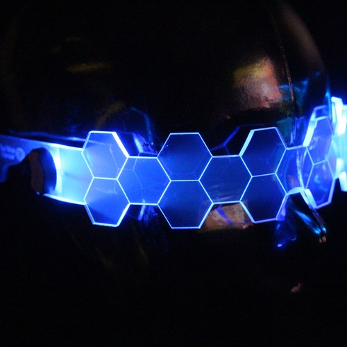 The Original Illuminated Cyberpunk Cyber Goth Visor Iron Man - Etsy UK