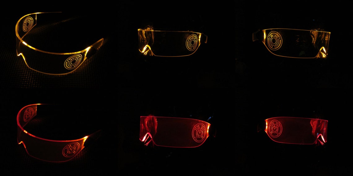 The Original Illuminated Lantern Corps Cyberpunk Cyber Goth | Etsy UK