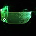 The Original Illuminated Cyberpunk Cyber Goth Visor Deus Hex Green - Etsy