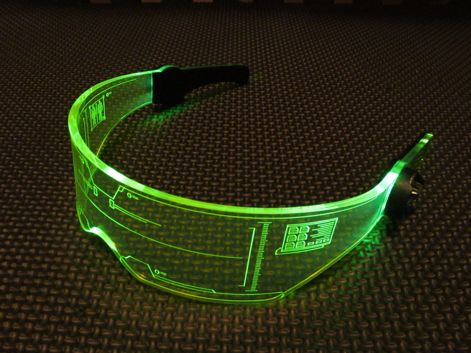 The Original Illuminated Cyberpunk Cyber Goth Visor Citadel - Etsy