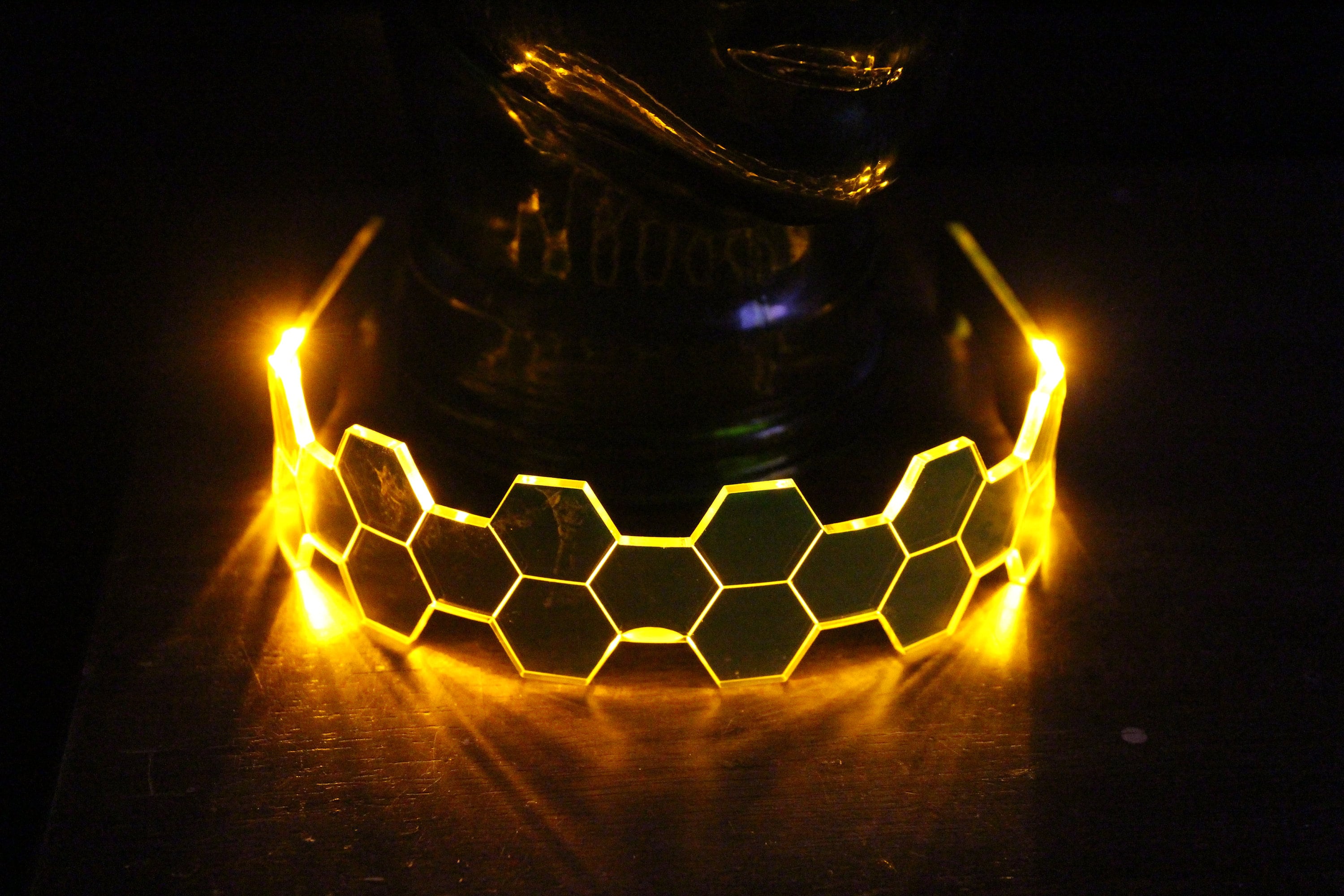 Hive Shield Slim Amber the Original Illuminated Cyberpunk Cyber Goth ...