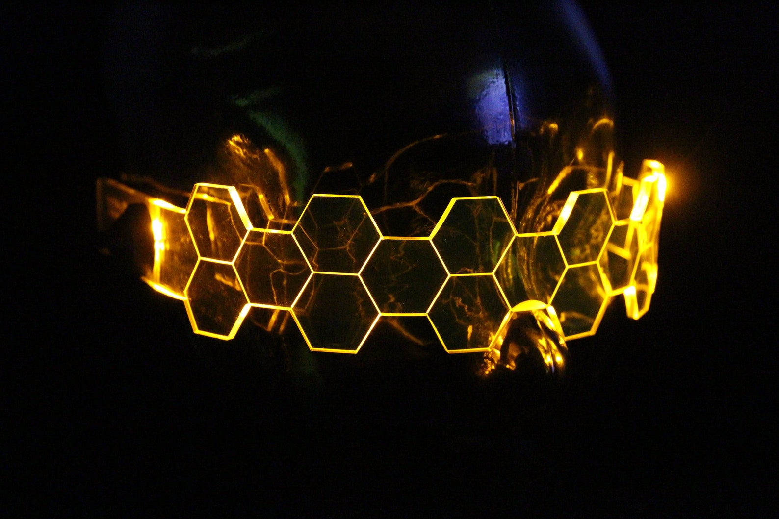 Hive Shield Slim Amber the Original Illuminated Cyberpunk Cyber Goth ...