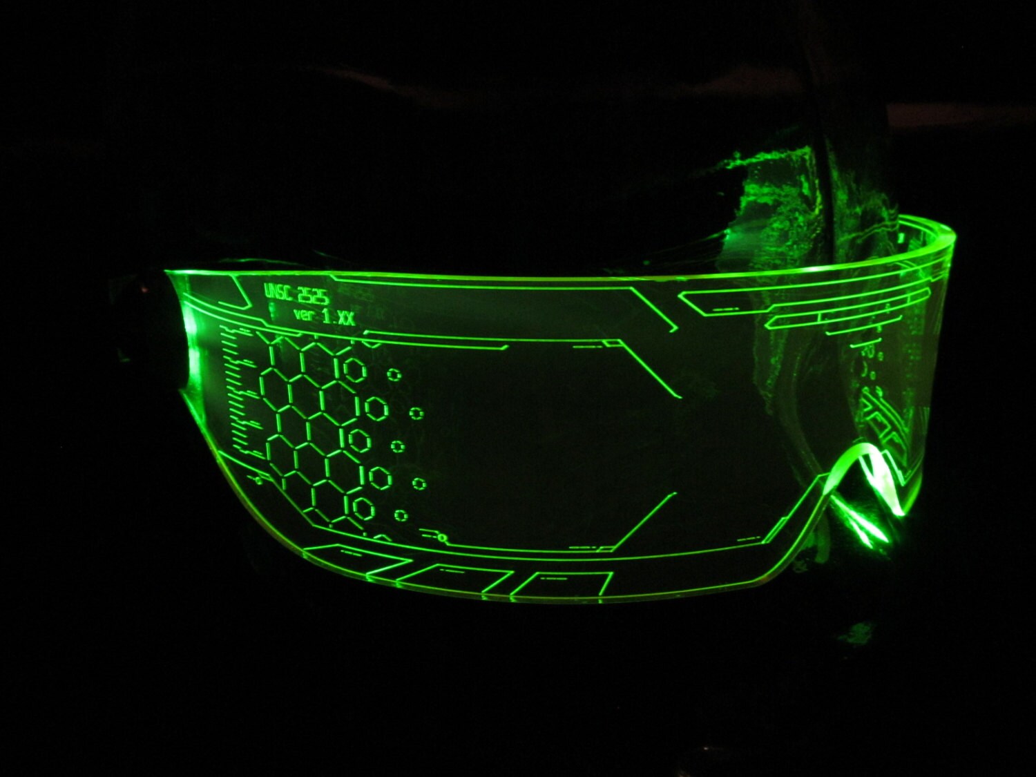 The Original Illuminated Cyberpunk Cyber Goth Visor WARCHIEF - Etsy