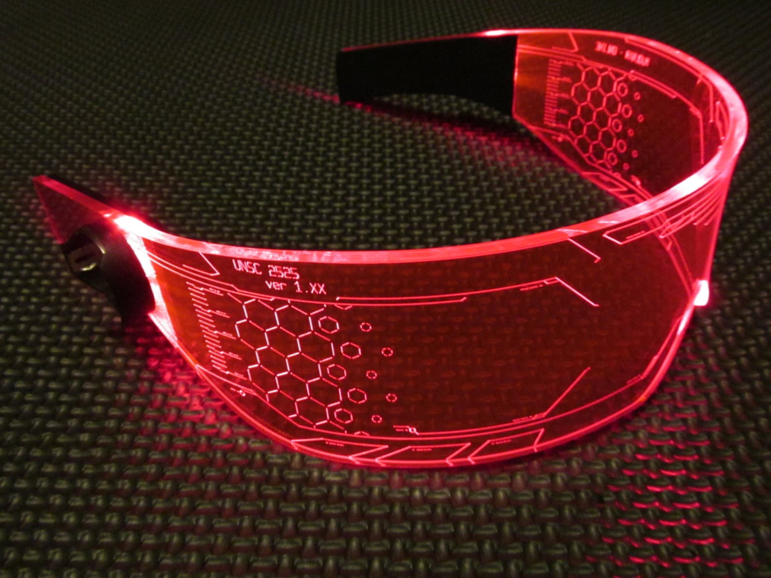 The original Illuminated Cyberpunk Cyber goth visor WARCHIEF | Etsy