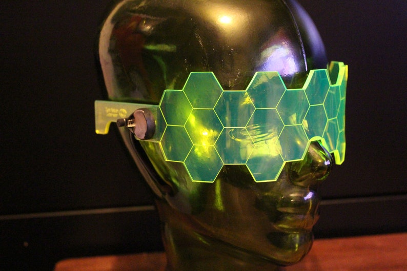 Hive Shield Neon Green the Original Illuminated Cyberpunk Cyber Goth ...