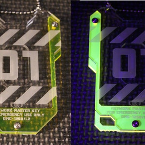 Cyberpunk Keycard Style Card ID Holder - Etsy