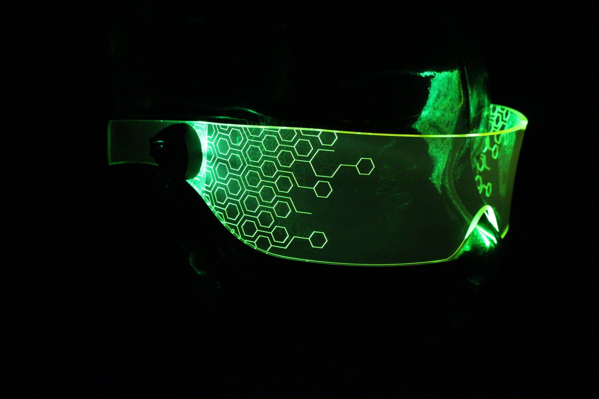 The Original Illuminated Cyberpunk Cyber Goth Visor Deus Hex - Etsy UK