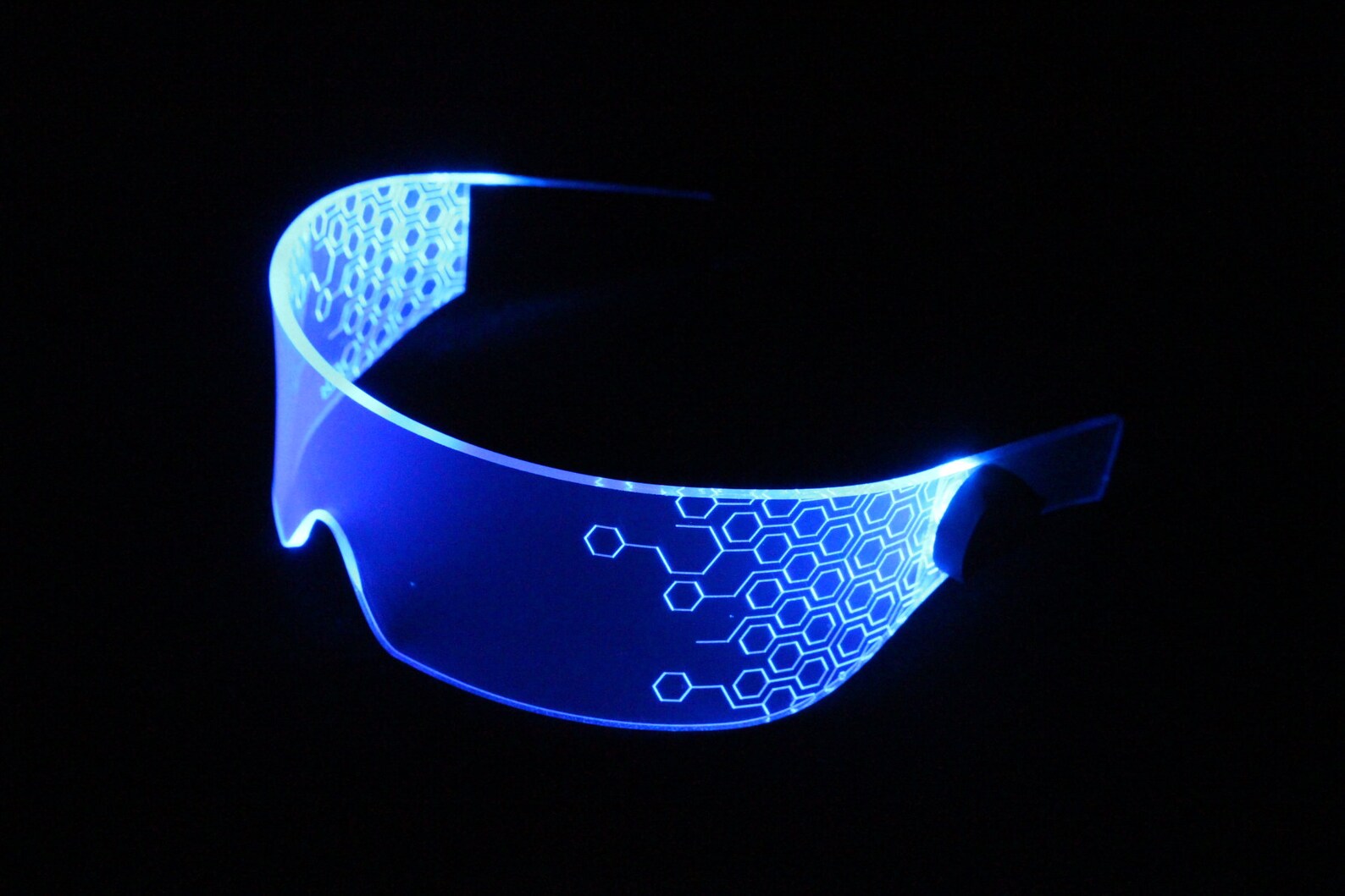The Original Illuminated Cyberpunk Cyber Goth Visor Deus Hex - Etsy