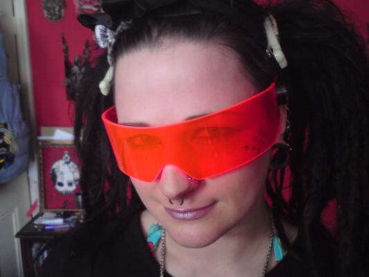 The Original Illuminated Cyberpunk Cyber Goth Visor Neon Red - Etsy