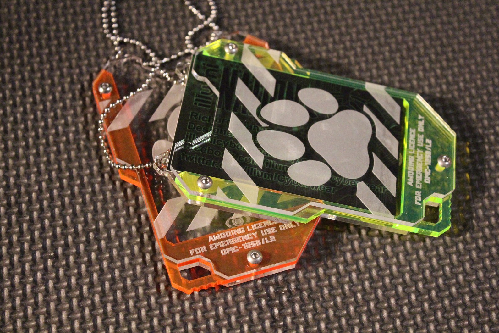Cyberpunk Awooing License/licence Keycard Style Card ID Holder - Etsy UK