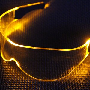 Cyber Hero Visor Clear **choose Your LED Colour** the Original ...