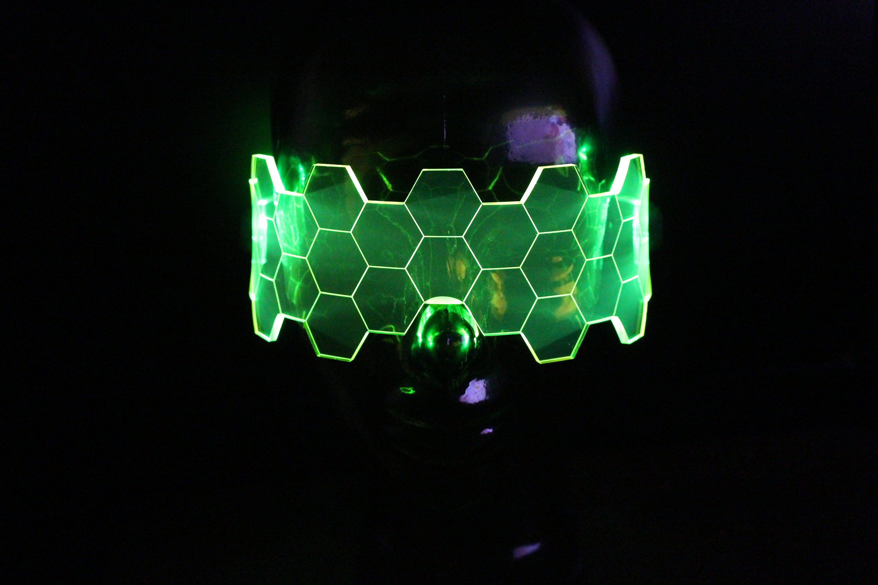 Hive Shield Neon Green the Original Illuminated Cyberpunk Cyber Goth ...