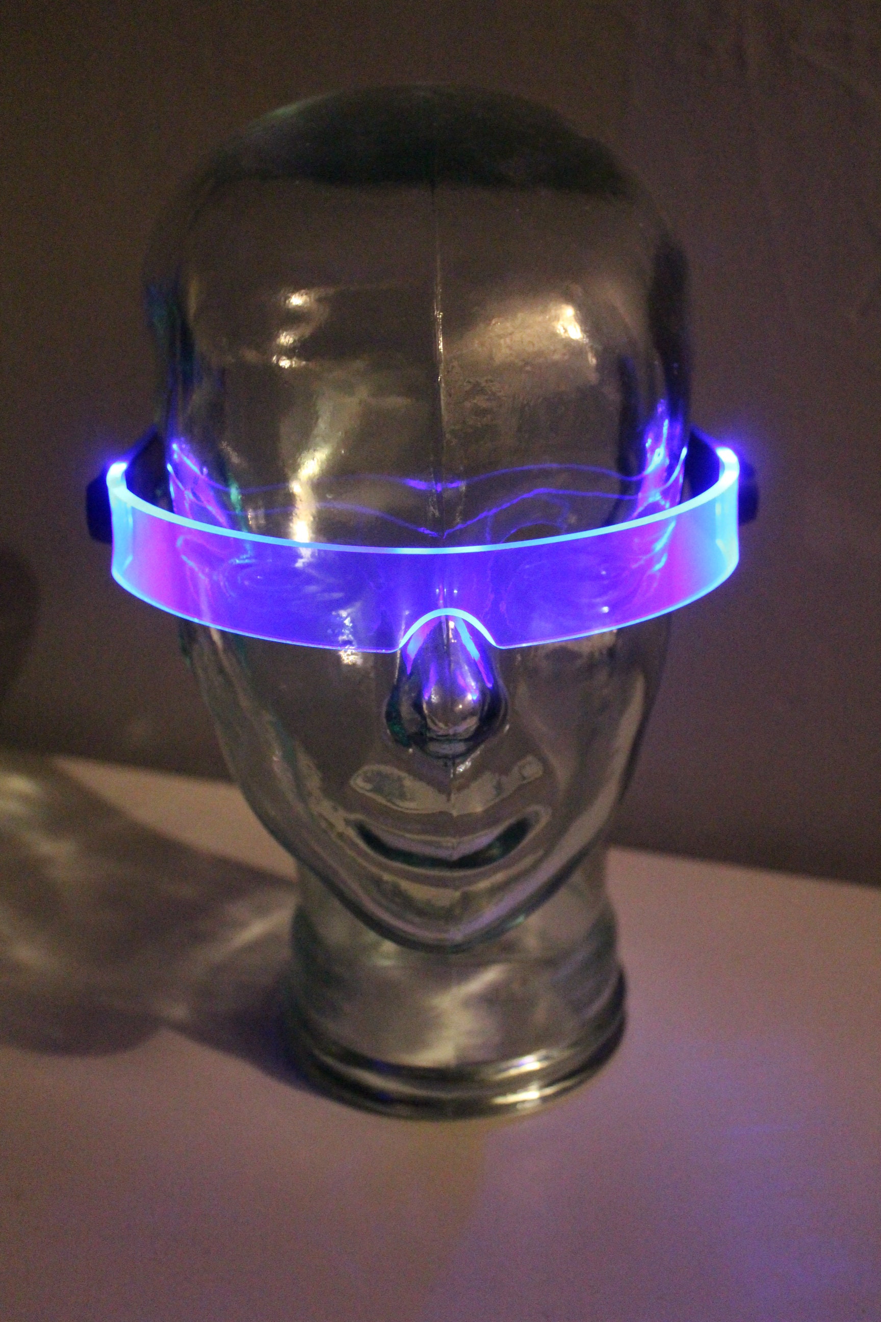 The Original Illuminated Cyberpunk Cyber Goth Visor STEALTH - Etsy Canada
