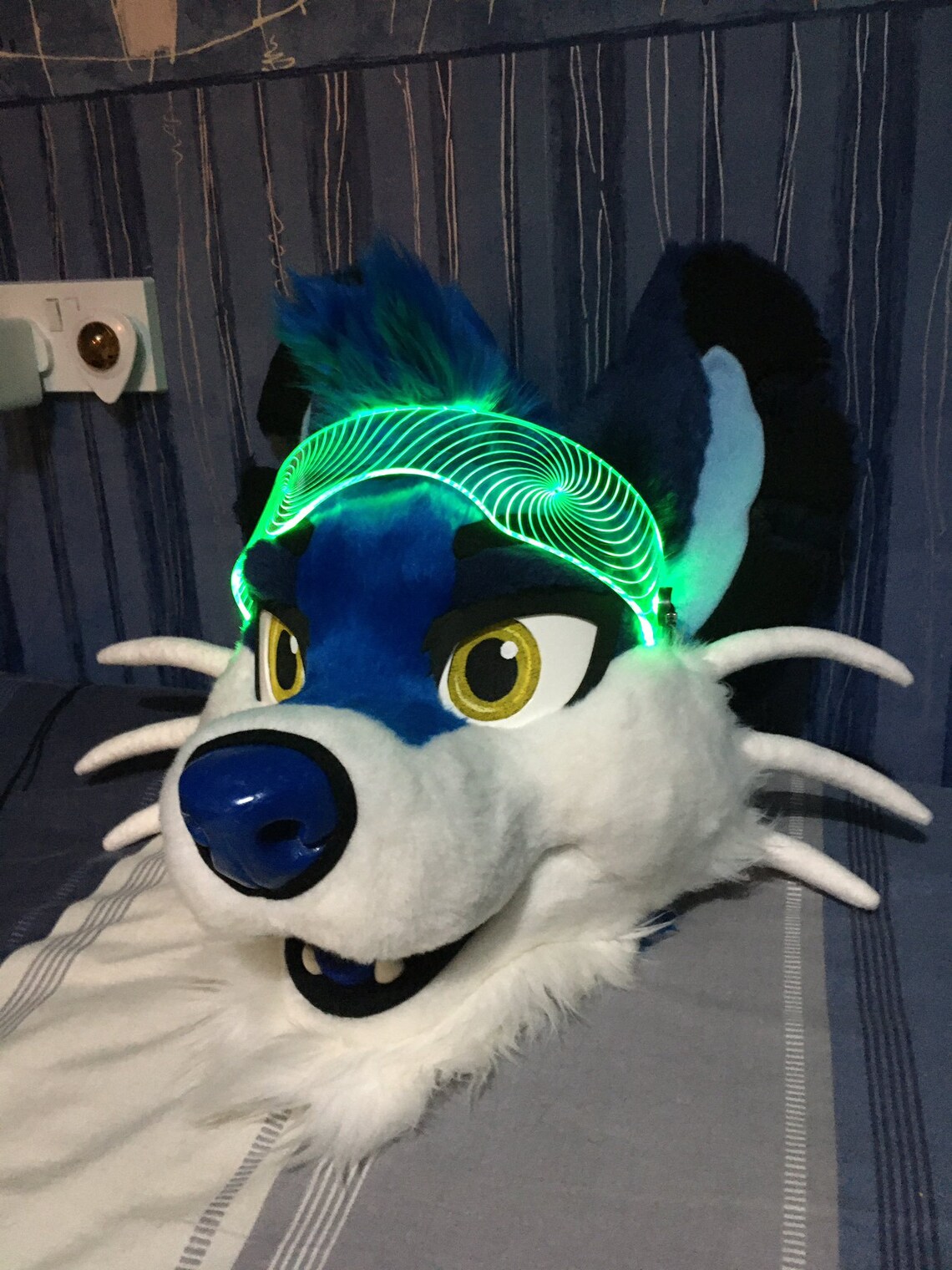 Illuminated Cyberpunk Cyber Goth Fursuit Visor HYPNO Clear - Etsy UK