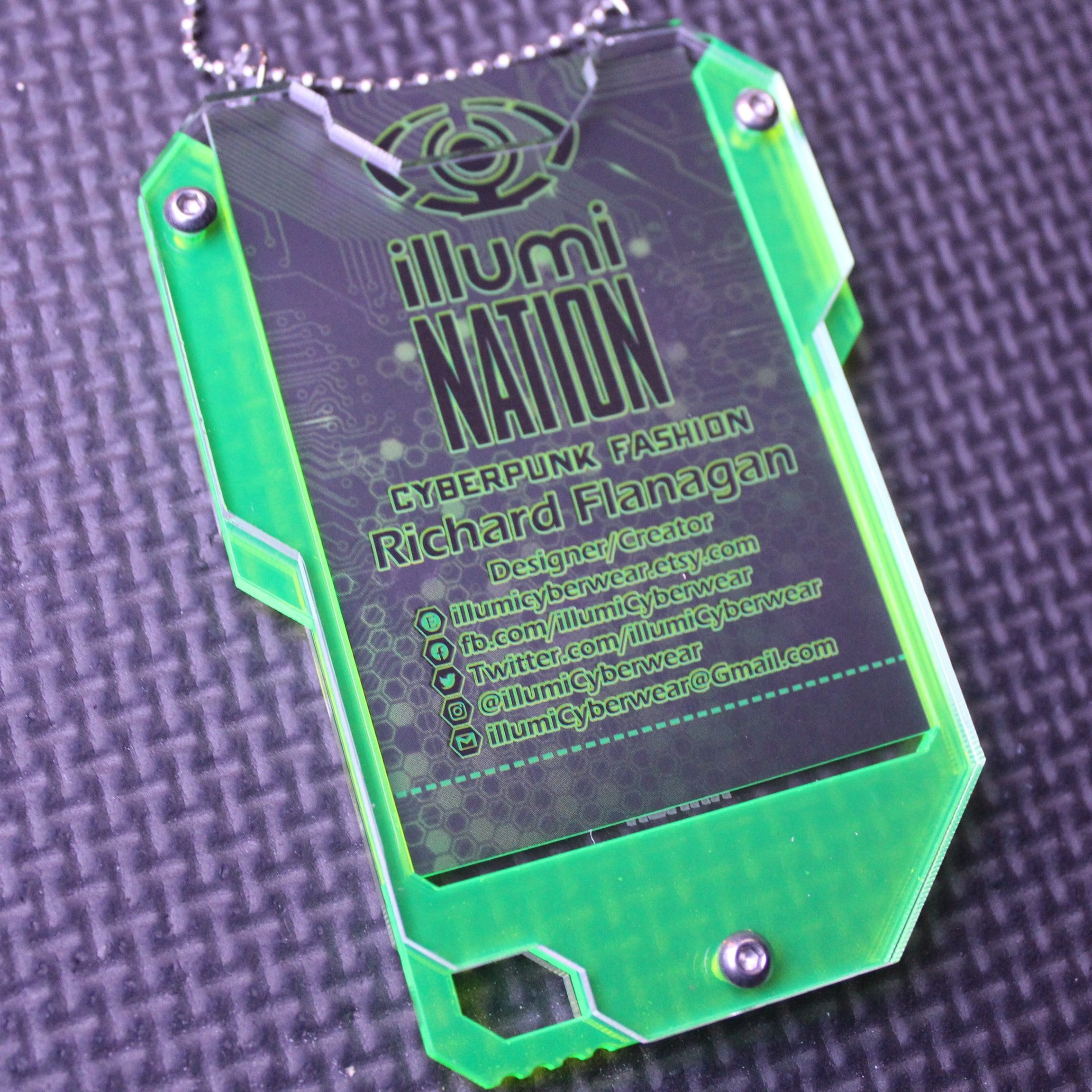 Plain Cyberpunk Keycard Style Card ID Holder - Etsy UK