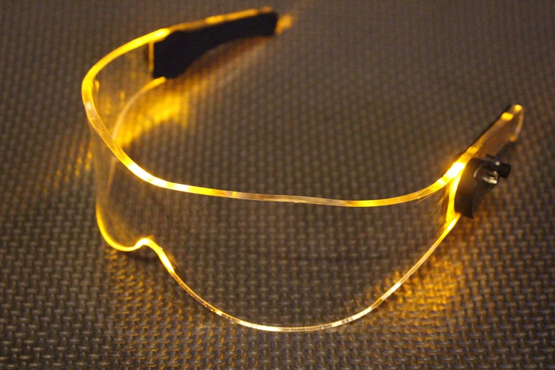 Cyber Hero Visor Clear **choose Your LED Colour** the Original ...