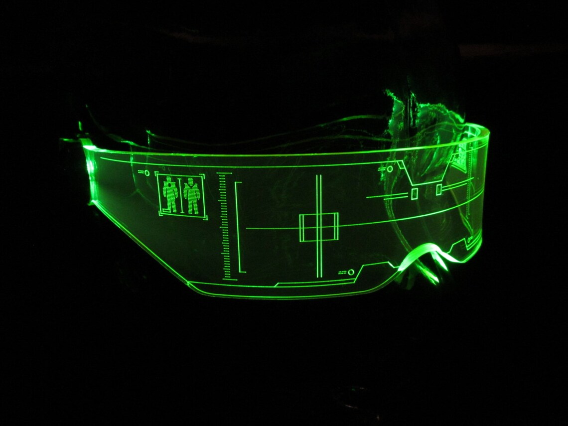 The Original Illuminated Cyberpunk Cyber Goth Visor Citadel - Etsy