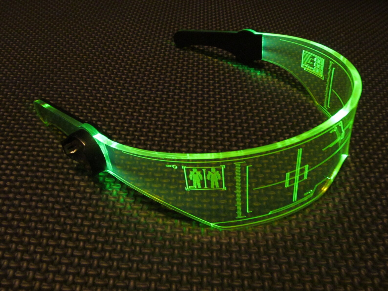 The Original Illuminated Cyberpunk Cyber Goth Visor Citadel - Etsy