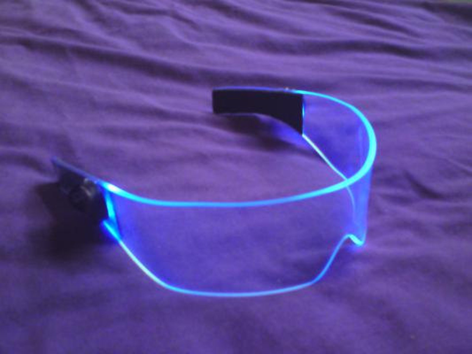 The Original Cyberpunk Illuminated Cyber Goth Visor Neon Blue - Etsy Canada
