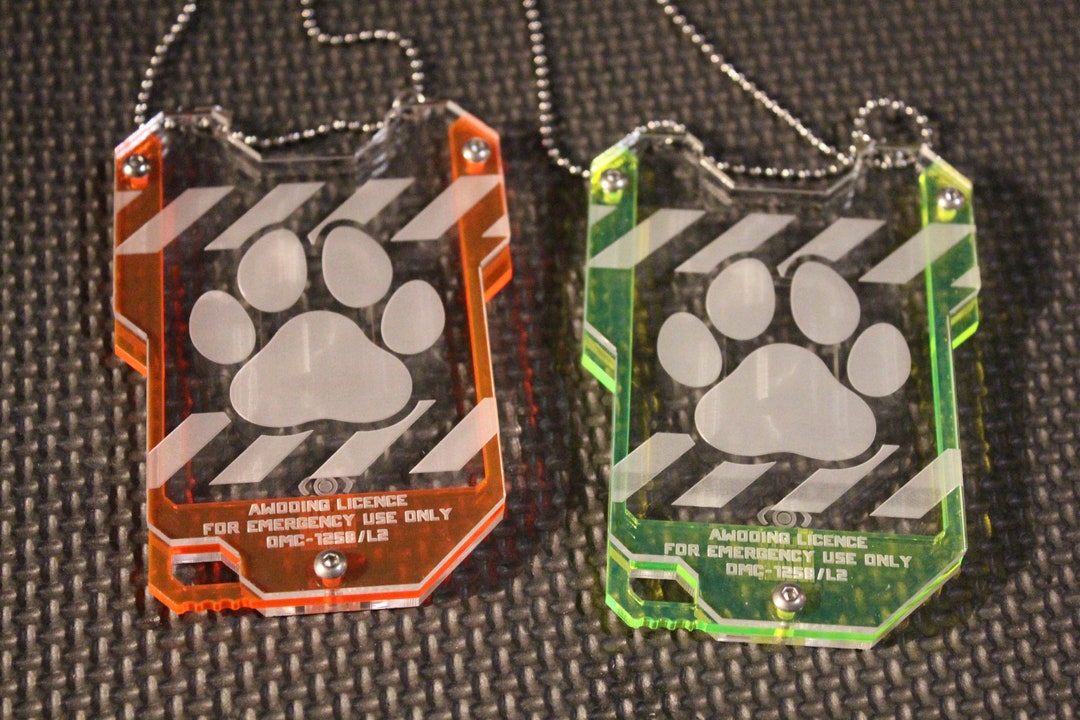Cyberpunk Awooing License/licence Keycard Style Card ID Holder - Etsy