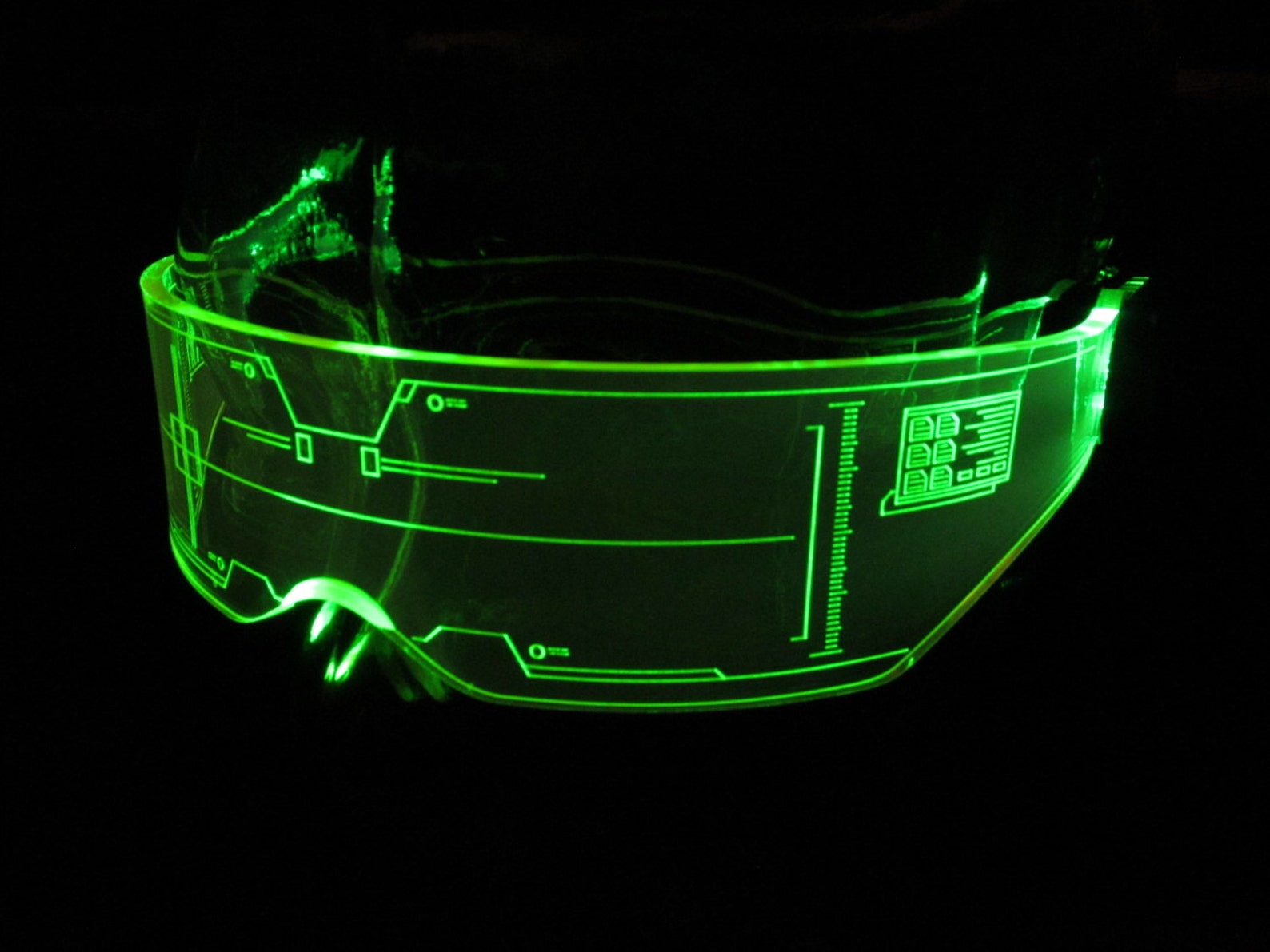 The Original Illuminated Cyberpunk Cyber Goth Visor Citadel - Etsy