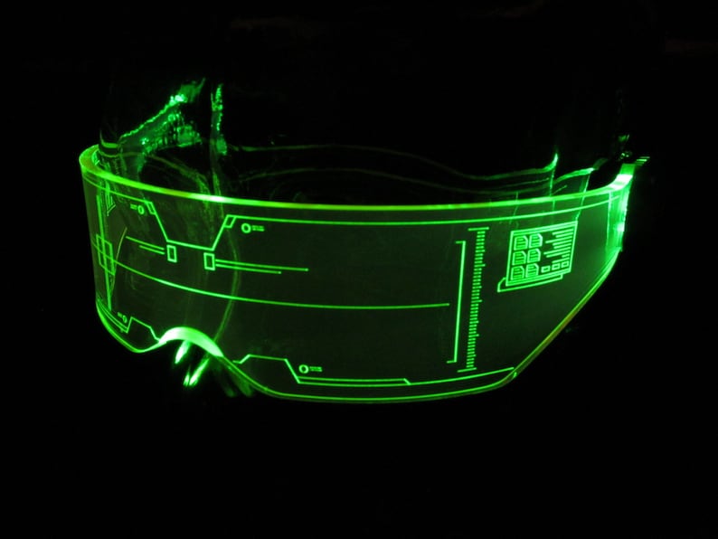 The Original Illuminated Cyberpunk Cyber Goth Visor Citadel | Etsy UK