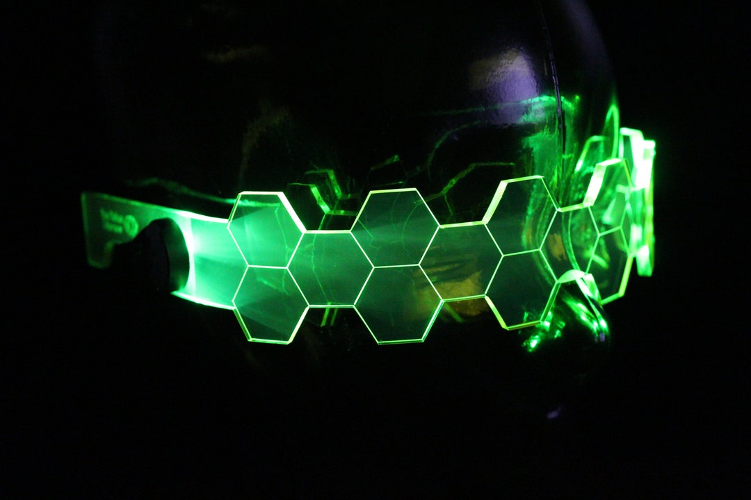 Hive Shield Slim Neon Green the Original Illuminated Cyberpunk Cyber ...