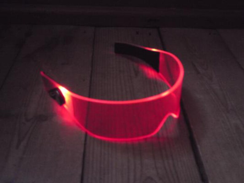 The Original Illuminated Cyberpunk Cyber Goth Visor Neon Orange - Etsy UK