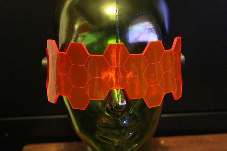 Hive Shield Neon Red- the Original Illuminated Cyberpunk Cyber Goth ...