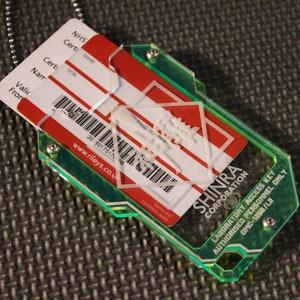 Cyberpunk Shinra Corp Keycard Style Card ID Holder - Etsy