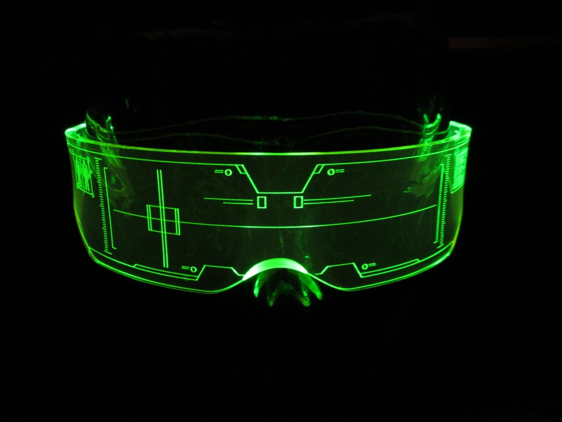 The Original Illuminated Cyberpunk Cyber Goth Visor Citadel - Etsy